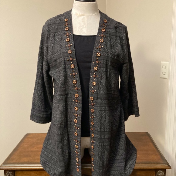 Soft Surroundings | Jackets & Coats | Soft Surroundings Black And Gray ...